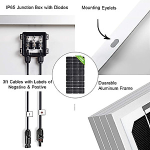 ECO-WORTHY Solar Attic Ventilation Fan KIT, Large Airflow Fan 2000CFM for Greenhouse, Powered by 100W Solar Panel, Stable flow form 25W Motor - DELIVERY IN 2 PARCELS