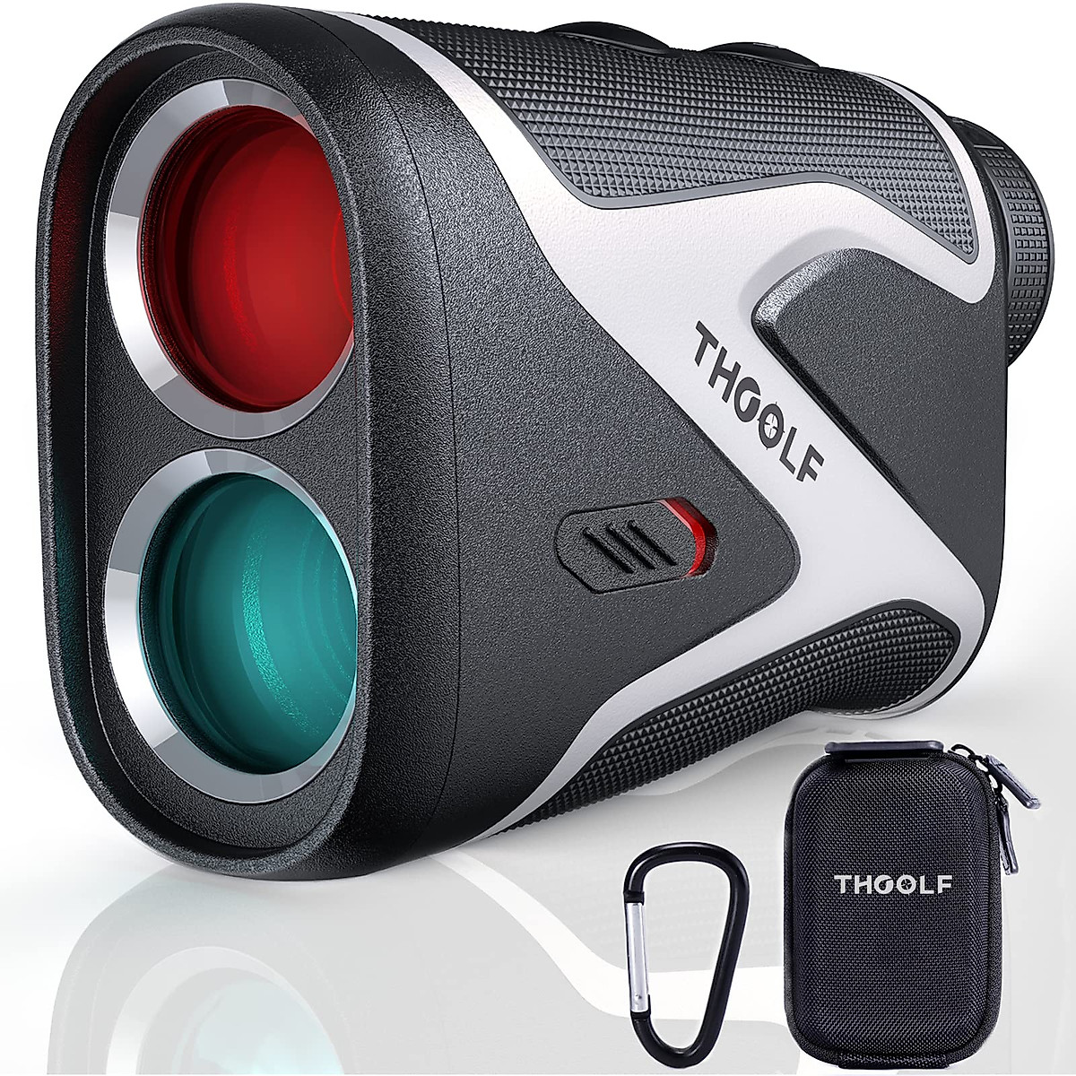 1300 Yard Golf Rangefinder with Slope, USB C Recharging Range Finder Golfing with Magnetic Strip, 6X Magnification, 25mm Viewfinder, Flag Lock and Pulse Vibration Rangefinder for Golfing