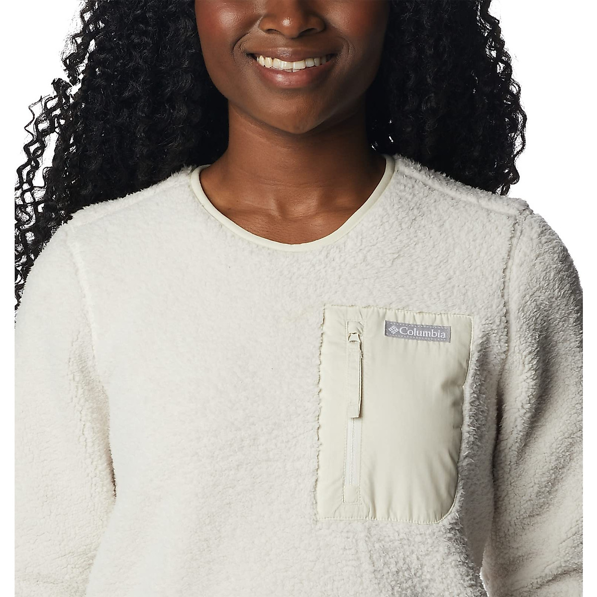 Columbia Women's West Bend Crew, Chalk, Large