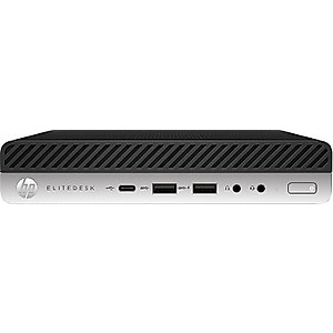 HP Elitedesk 800 G3 Mini Business Desktop (Intel Quad Core i5-6500T, 8GB DDR4 RAM, 256GB SSD) Type-C, DisplayPort DP, HDMI, DisplayPort, WiFi, Ethernet, Windows 10 Pro 64-bit (Renewed)
