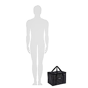 2 Pack XL-Large Insulated Grocery shopping bags, Food Delivery Bag, Durable, Heavy Duty Picnic Cooler Bag, Collapsible, Sturdy Zipper, food transport hot and cold, Reusable and Sustainable