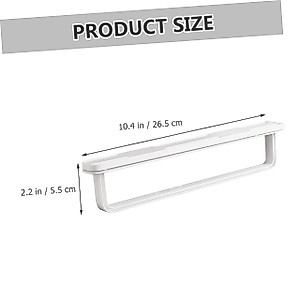 4pcs Towel Rack Towel Bar Coat Hanger Wall Mount Bath Towel Hangers Wall Hangers Clothes Wall Mount Clothing Rack Towel Holder Kitchen Accessory Towel Rod Bar The HIPS White DRESSOOS