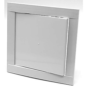 6" x 6" White Access Panel Door Opening Flap Cover Plate - Plumbing, Electricity, Alarm Wall Access Panel for Drywall - Box Door Lock - Door Latch - Size/Color (6 x 6, White)