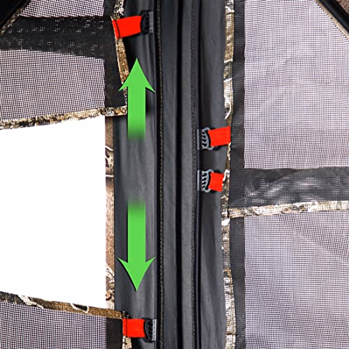 Primal Treestands Wraith 270 Deluxe Blind - 270 Degree One-Way, See-Through Pop-Up Tent 3 Person, Premium Hunting Gear Sporting Good