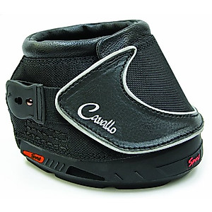 Cavallo Sport Slim Sole Hoof Boots Size 3 Black