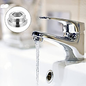 uxcell Faucet Adapter, 4pcs M26mmx6mm Male Thread to M22mmx5mm Male Thread Brass Tap Aerator Connector for Kitchen Bathroom Sink