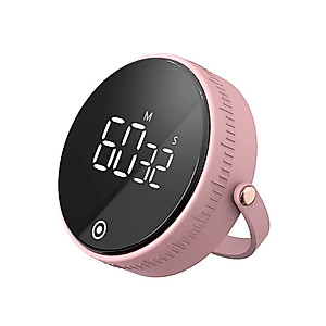 Digital Kitchen Timer - Magnetic with Large LED Display, Volume Adjustable Countdown/up Clock, Twist One Button Operation for Teacher Kids and Elderly,for Classroom Home Work Fitness