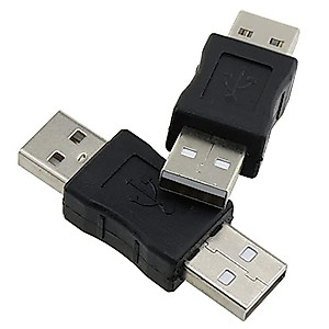 ZZHXSM 2PCS USB Adapter USB Male to USB Male Gender Changer Adapter Coupler Converter