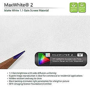 Elite Screens Tripod Series, 72-INCH 16:9, Indoor Outdoor Projector Screen, 8K / 4K Ultra HD 3D Ready, US Based Company 2-YEAR WARRANTY, T72UWH, Black - US Based Company 2-YEAR WARRANTY