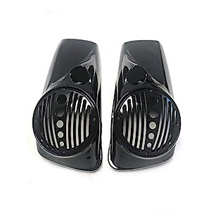Mutazu 8" Speaker Lids w/Tweeter Port for Harley 2014 up Touring Models