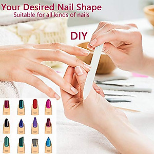 Crystal Nail File with Case, Etched Glass Nail File for Nail Art & Nail Care, Alternative to Metal Nail Files Emery Boards & Buffer ,Gradient Color