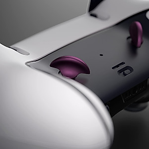 eXtremeRate Back Paddles for PS5 Edge Controller, Metallic Grape Replacement Interchangeable 4PCS Metal Back Buttons for PS5 Edge Controller - Controller NOT Included