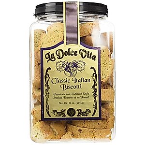 La Dolce Vita Classic Italian Biscotti Almond, 40 Ounce