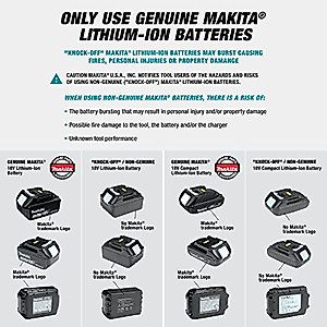 Makita XLC04ZBX4 18V LXT Lithium-Ion Brushless Cordless 3-Speed Vacuum, W/Push Button, Tool Only