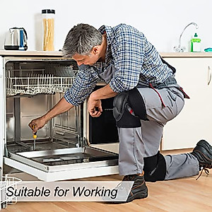 Berlune 2 Pairs Knee Pads for Gardening Cleaning Knee Pads Knee Pads for Men Construction Work Kneepads with Thick Foam, Anti Slip Collision Avoidance Kneepads for Garden Construction Flooring