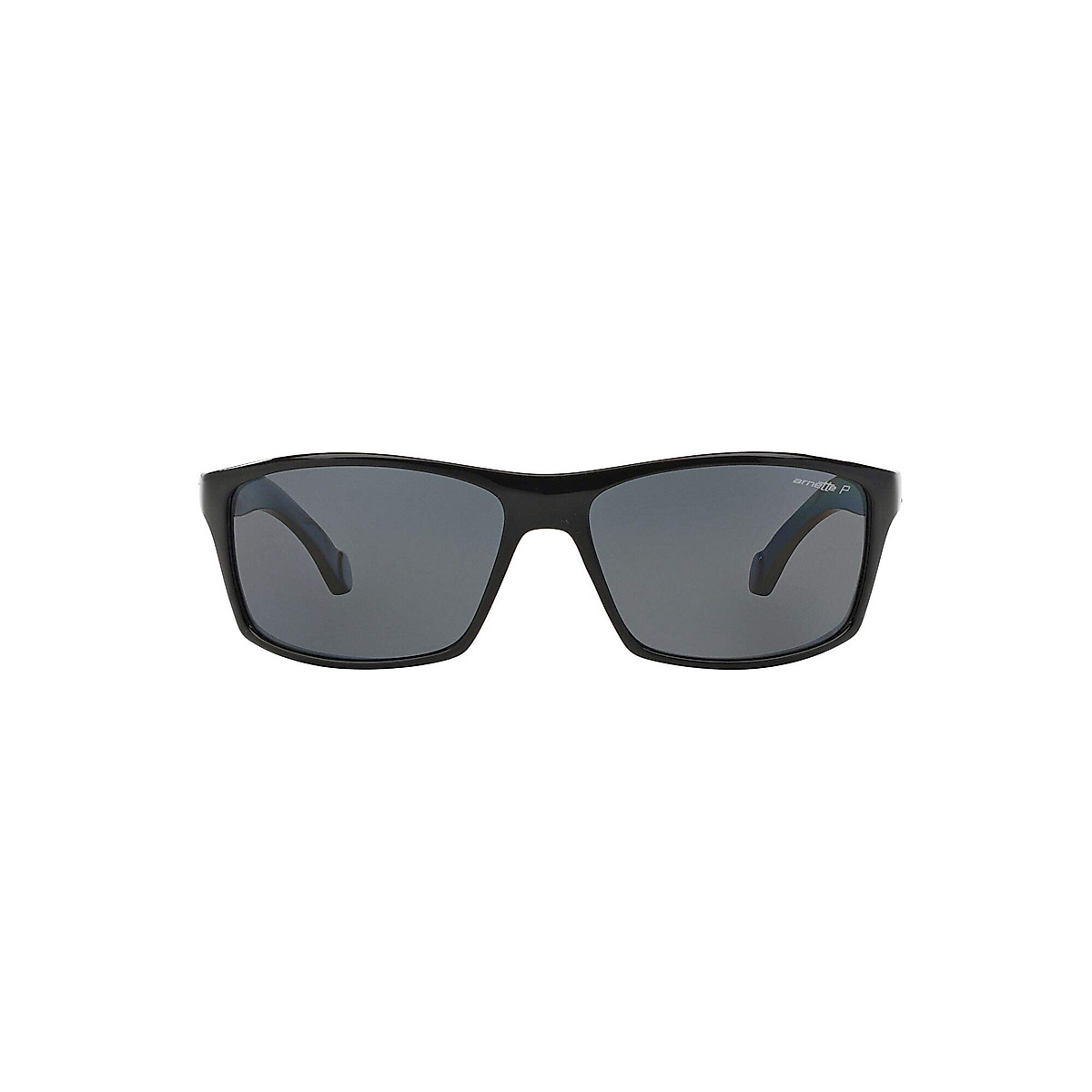 Arnette AN4207 Boiler Rectangular Sunglasses, Black/Grey Polarized, 61 mm