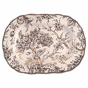 222 Fifth Adelaide Gold Serving Platter