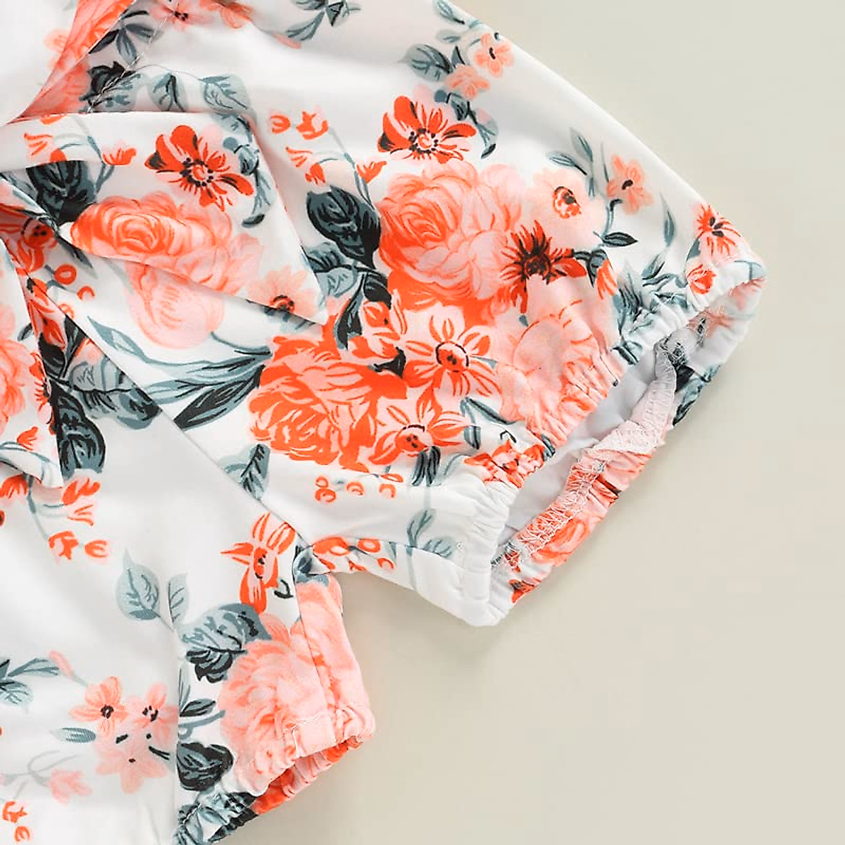 Newborn Baby Girl Auntie Outfits Auntie's Bestie Short Sleeve Ribbed Romper Floral Shorts Clothes with Headband (A-Pink, 3-6 Months)