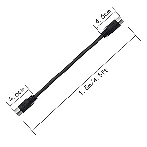 PNGKNYOCN DIN 6 Pin Audio Signal Cable 6 Pin DIN Male to Male AV Adapter Audio Plug Cable for Digital Audio Devices(1.5m)