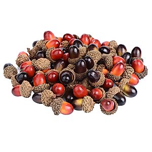 Sumind 70 Pcs Acorns for Decorations Fake Acorn Ornaments Simulation Small Acorn with Acorn Cap Artificial Acorn Props for Crafts DIY Home Party Christmas Wedding Decor, Brown