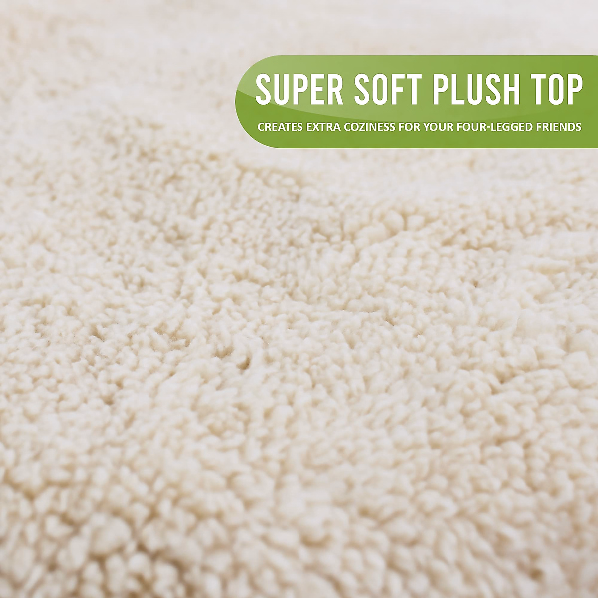 Universal Replacement Washable Large Dog Bed Cover - 36 x 28 x 4 inches - Compatible with Many Orthopedic Memory Foam Dog Bed