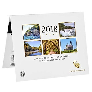 2018 P & D America the Beatiful Quarters Uncirculated Coin Set US Mint Packaged