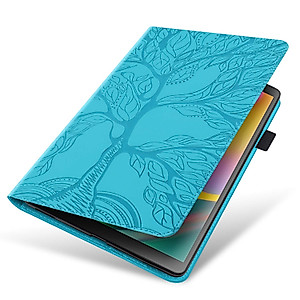 Case for Samsung Galaxy Tab S8 2022/S7 2020 11 Inch Case PU Leather Folio Stand Cover Shell with Pencil Holder Multi-Angle Viewing for SM-T870/T875/X700/X706 Tablet - Turquoise