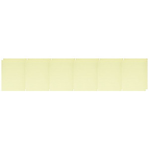 Ampad 21-662 Glue Top Pad, 8 1/2X11, Canary Yellow Paper, Wide Ruled, 50 Sheets Per Pad, 12 Pads Per Pack