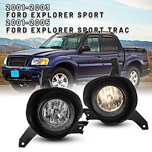 AUTOWIKI For 2001 2002 2003 FORD EXPLORER SPORT, 2001-2005 FORD EXPLORER SPORT TRAC Fog Lights Lamps Assembly 42W