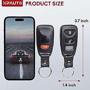 NPAUTO Key Fob Replacement for Hyundai Sonata 2011 2012 2013 2014 2015 Keyless Entry Remote Control Car Key Fobs (OSLOKA-950T, 4 Button, 1Pcs)