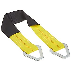 Keeper – 2” x 24” Premium Axle Tie Down Strap with D Rings - 3,333 lbs. Working Load Limit and 10,000 lbs. Break Strength