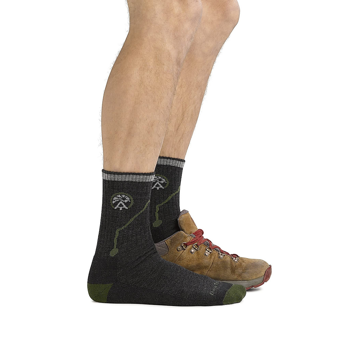 Darn Tough (Style 1956) Men's ATC Micro Crew Midweight with Cushion Sock (Eclipse, Small)