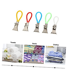 GREENADSCAPE 20pcs Metal Towel Clip Towel Hooks Drapery Hooks for Curtains Curtain Hooks for Drapes Hanging Hook Clips Quilt Hanging Universal Clips Beach Towel Rack Curtain Clips Bathroom PVC