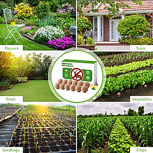 MAGIC CAT Deer Repellent Outdoor, 12 Pack Natural Peppermint Oil Deer and Rabbit Away Repellent for Plants Pet Family Safe, Deer Deterrent for Garden Yard Lawn Tree Protection