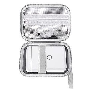 JADENS Case Compatible D110 Label Maker, Hardshell Label Maker Box for Niimbot Mini Label Printer Labeler with Handle for Organization & Storage Holder Tape Paper Roll & USB Cable (Box Only)