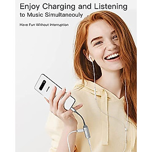 LERTOSEN 2 in 1 USB C to 3.5mm Headphone and Charger Adapter + USB Type C to 3.5mm Female Headphone Jack Adapter (Bundle)