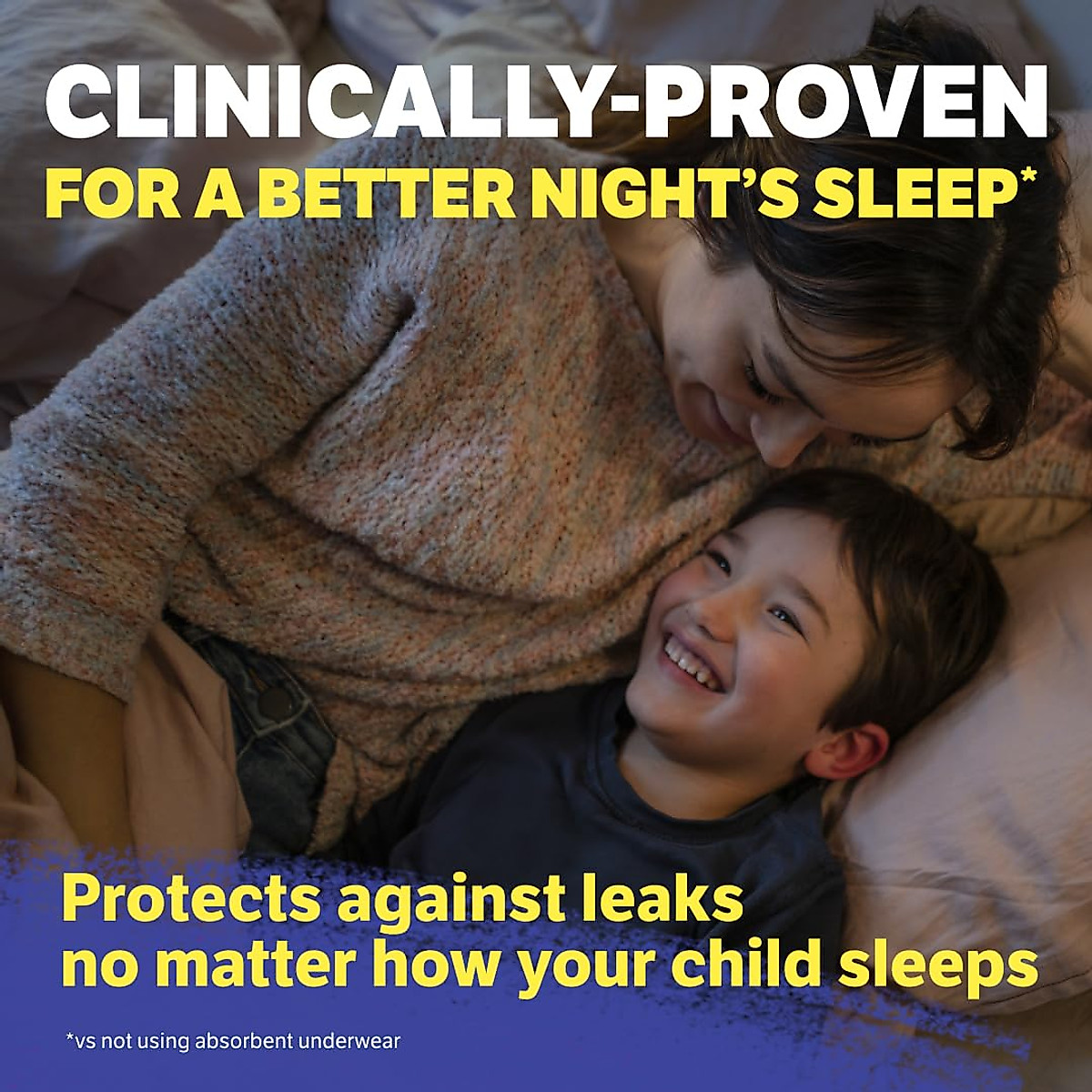 Goodnites Boys' Nighttime Bedwetting Underwear, Size Extra Small (28-43 lbs), 44 Ct (2 Packs of 22), Packaging May Vary