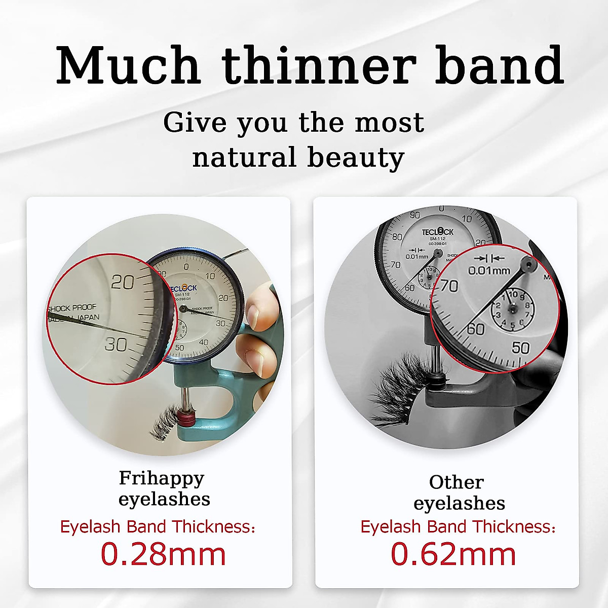 Lashes Half Lashes Half Lashes Wispy Half Lashes Natural Frihappy Lashes 3 Pairs Frihappy HF1