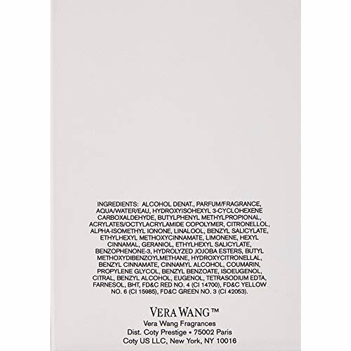 Vera Wang Eau De Parfum Spray, 3.4 Ounce