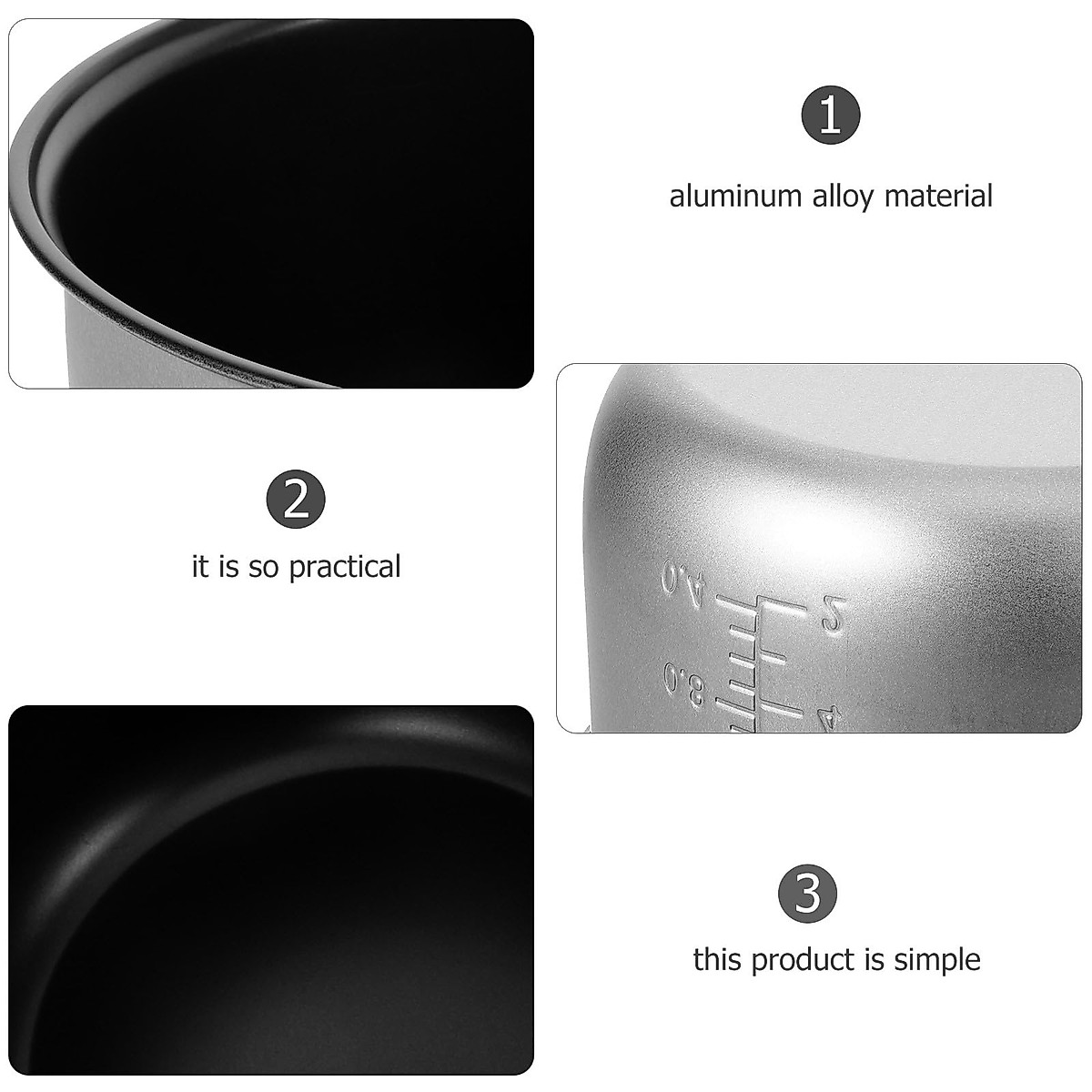 Hemoton Kitchen Rice Cooker Small Rice Cooker Inner Pot Replacement Rice Electric Rice Cooker Pot Rice Cooking Pot Part Accessory for 3L Rice Cooker L Rice Cooker Small Rice Cooker Small