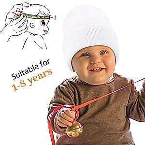 Kids Winter Beanies Soft Warm Knitted Baby Hats Caps Cute Cozy Chunky Winter Infant Toddler Beanies for Boys Girls