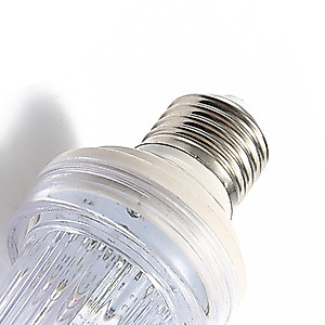 Jawtach 6pcs AC 120V LED Strobe Light Bulbs with E27 Medium Base, 18 lamp Beads 6500K Super Bright Flashing Bulbs, Stroboscopic 60-80/Min, Cool White Replacement Bulbs for Outdoor Camping