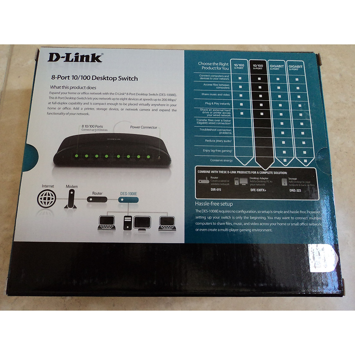 8-Port 10/100 Unmanaged Switch