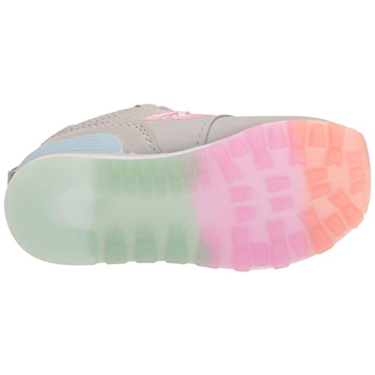 New Balance Kid's 574 V1 Bungee Sneaker, Summer Fog/Lemon Haze/Uv Glo, 9 Toddler