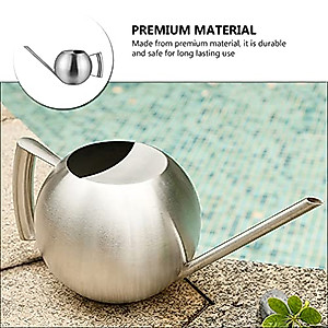 Cabilock 1pc Stainless Steel Shower Flower Spray Bottle Watering Pot for Plant Metal Watering Bucket Flower Gardening Tool Watering Kettle Metal Waterbottle Watering Can Sprinkle Water