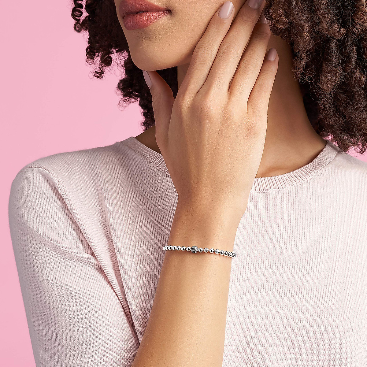 PANDORA Beads & Pave, Clear Cz