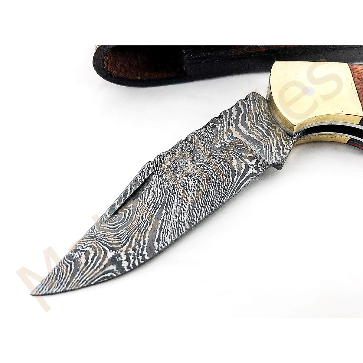 MATA BLADES 6.75 INCH MB0018 Handmade Damascus Folding Hunting Knife