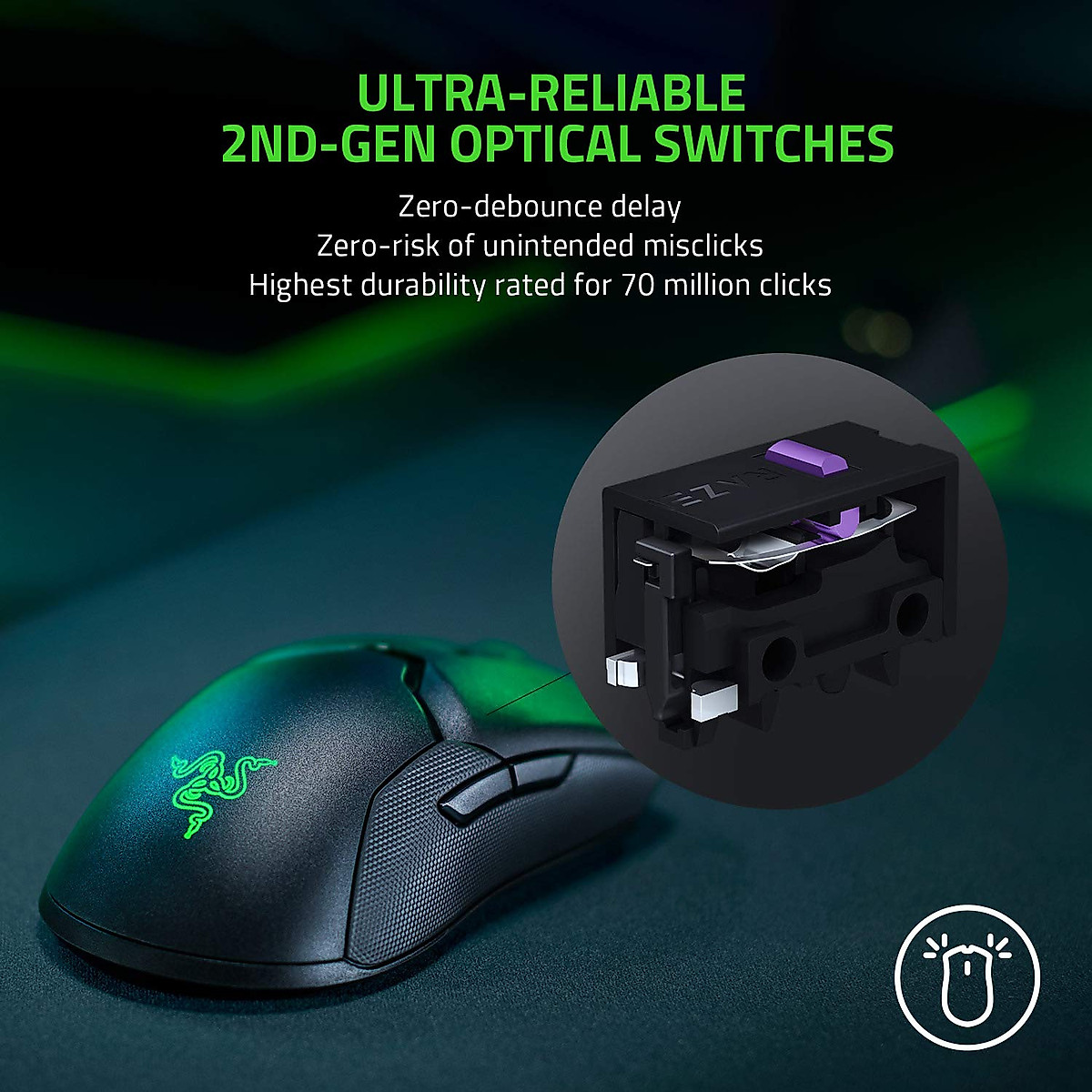 Razer Firefly V2 Gaming Mousepad + Viper Ultimate w/o Dock Gaming Mouse Bundle