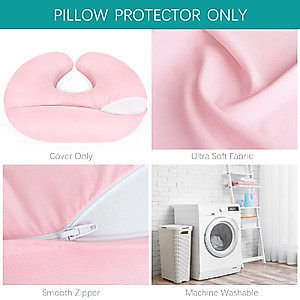 Biloban Nursing Pillow Cover 2 Pack Fit Boppy Nursing Pillow Breathable & Skin-Friendly Nursing Pillow Slipcovers for Breastfeeding Mom Comfortable & Machine Washable Nursing Pillow Covers