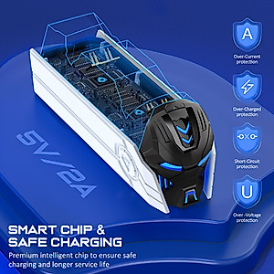 PS5 Controller Charger Station for PlayStation 5 Dualsense Controllers: Fast PS5 Dual Controller Stand Charger Dock-LED PS5 Controller Charging Station Accessories for PlayStation 5 Storage Kit